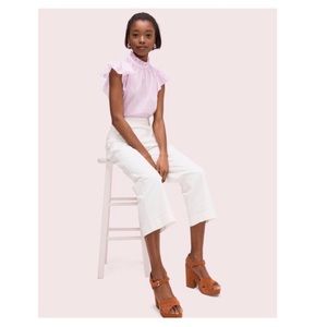 kate spade | Tops | Kate Spade Solid High Neck Top Blouse | Poshmark